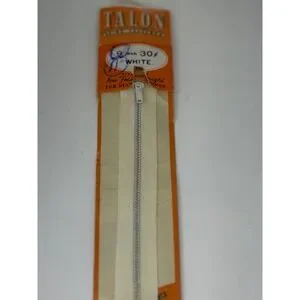 Talon | Accessories | Vtg Talon Slide Fastener Zipper White Style 22 ...